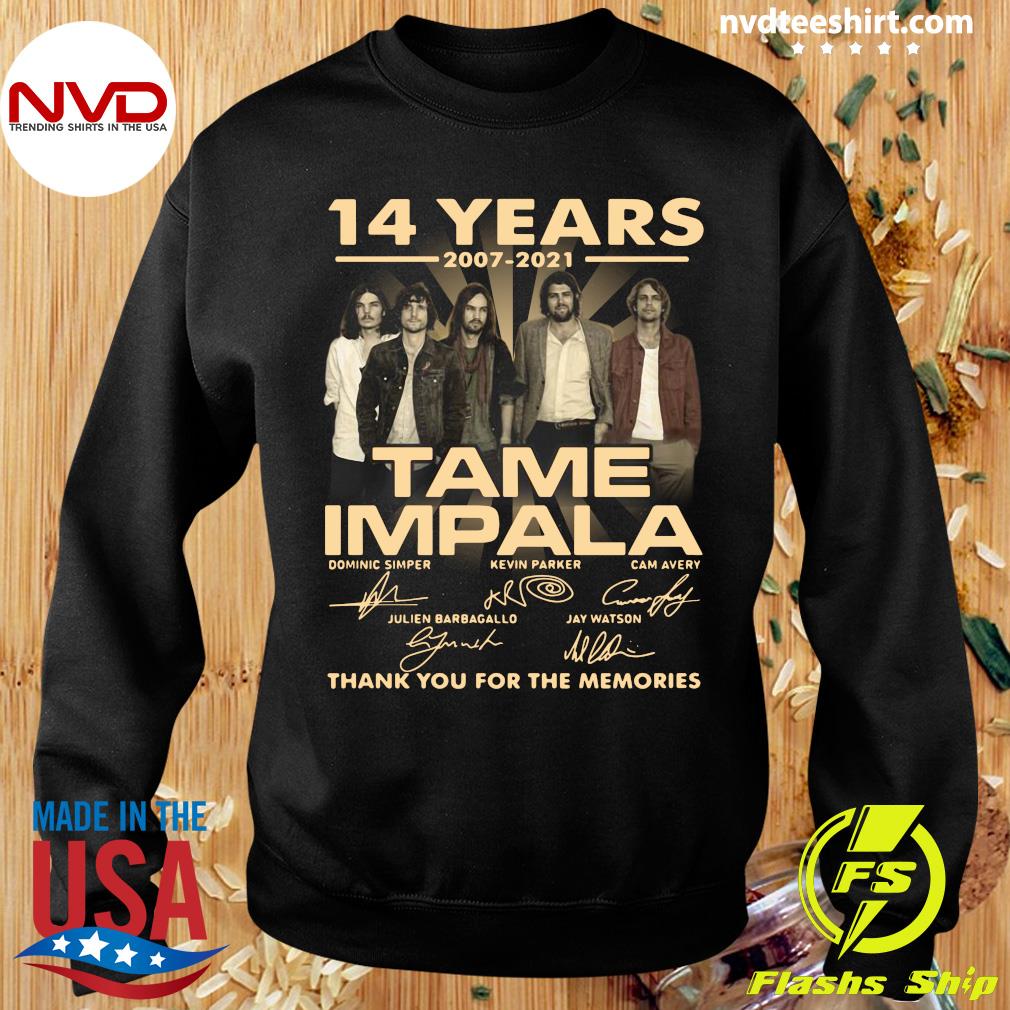 Official 14 Years 2007 2021 Tame Impala Signatures Thank You For The ...