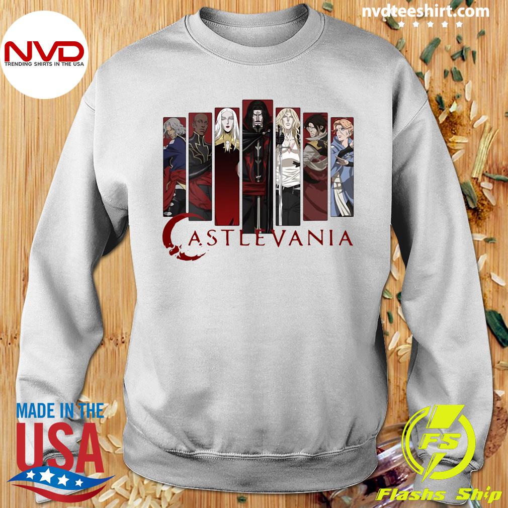 Official Netflix Castlevania Character Panels T-shirt - NVDTeeshirt