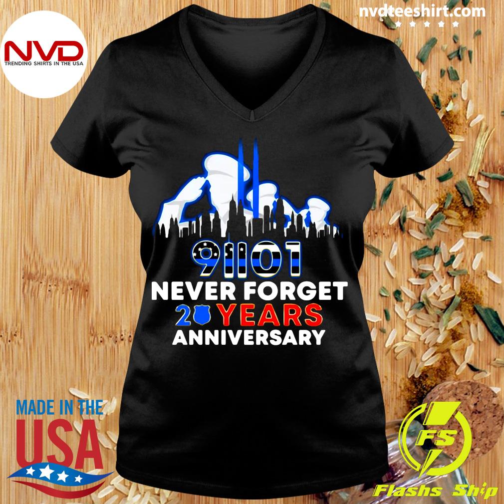 Official Police Never Forget 9 11 20th Anniversary T-shirt - NVDTeeshirt