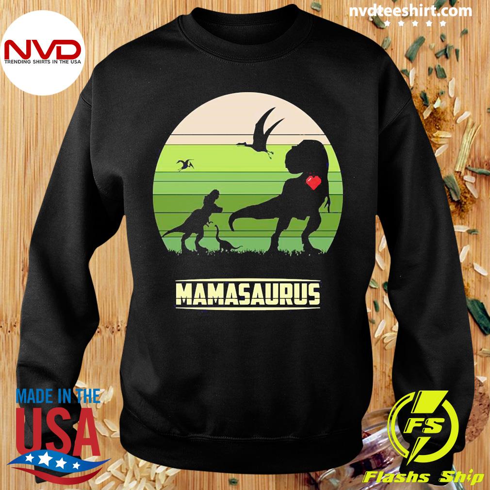 Mamasaurus Vintage T Rex MamaSaurus Mother’s Shirt - NVDTeeshirt