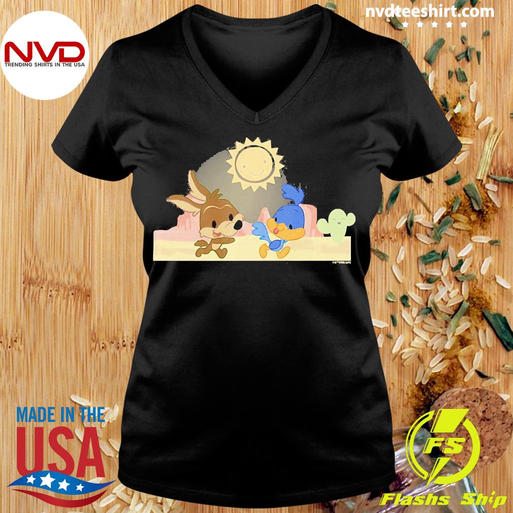 Looney Tunes Chibi Babies Road Runner Wile E. Coyote Shirt - NVDTeeshirt