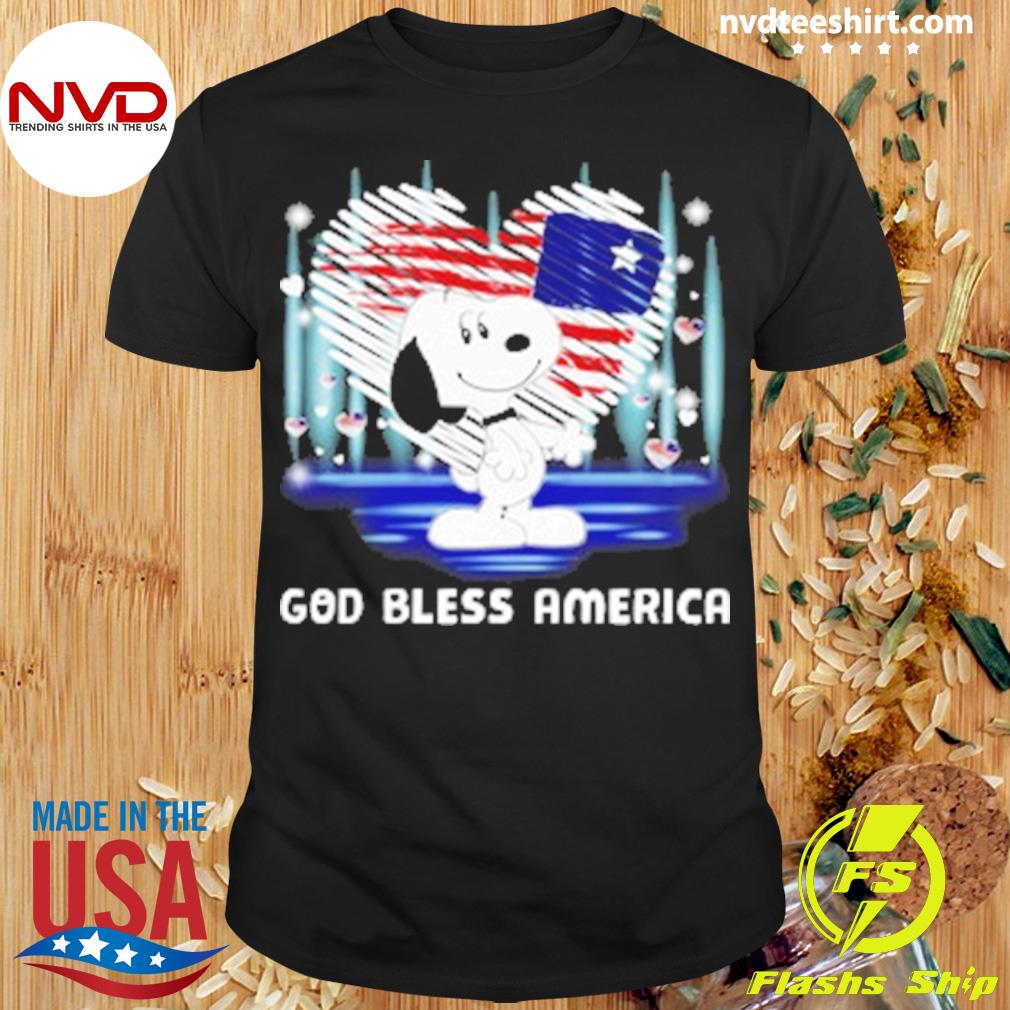 Snoopy God Bless America Shirt - NVDTeeshirt