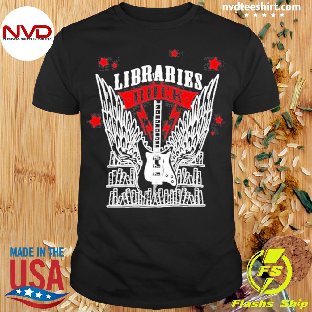 Tara Lazar Libraries Rock Shirt - NVDTeeshirt