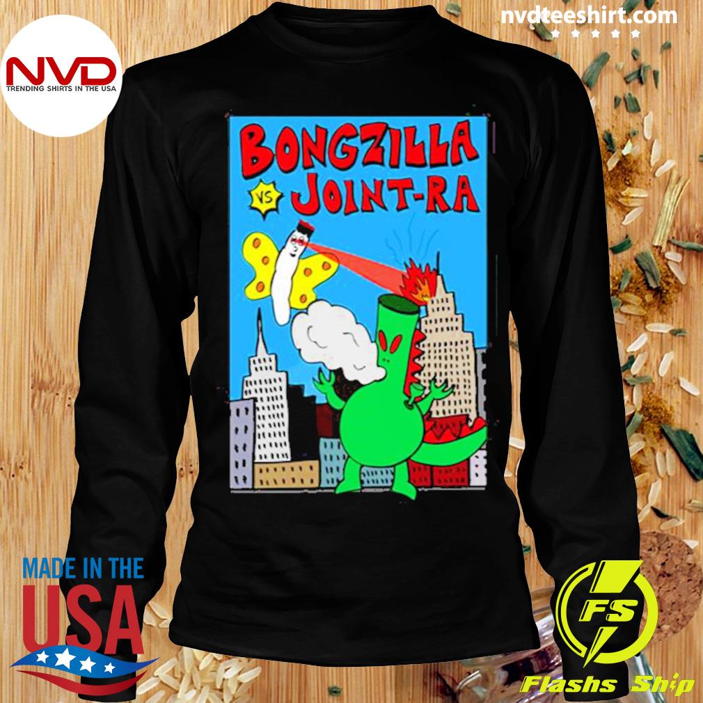 Funny Bongzilla Cartoon Art Shirt - NVDTeeshirt