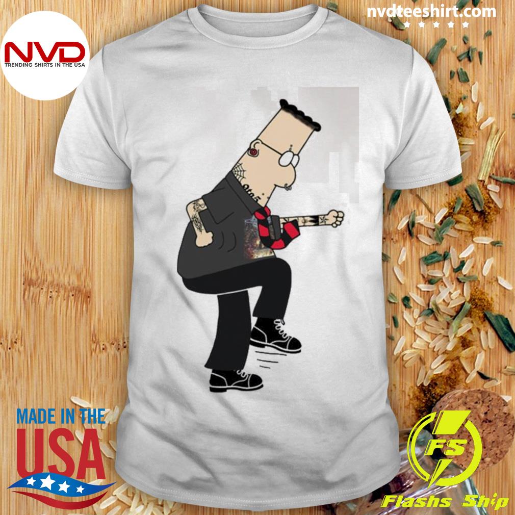 Punk Dilbert American Comic Strip Shirt - NVDTeeshirt