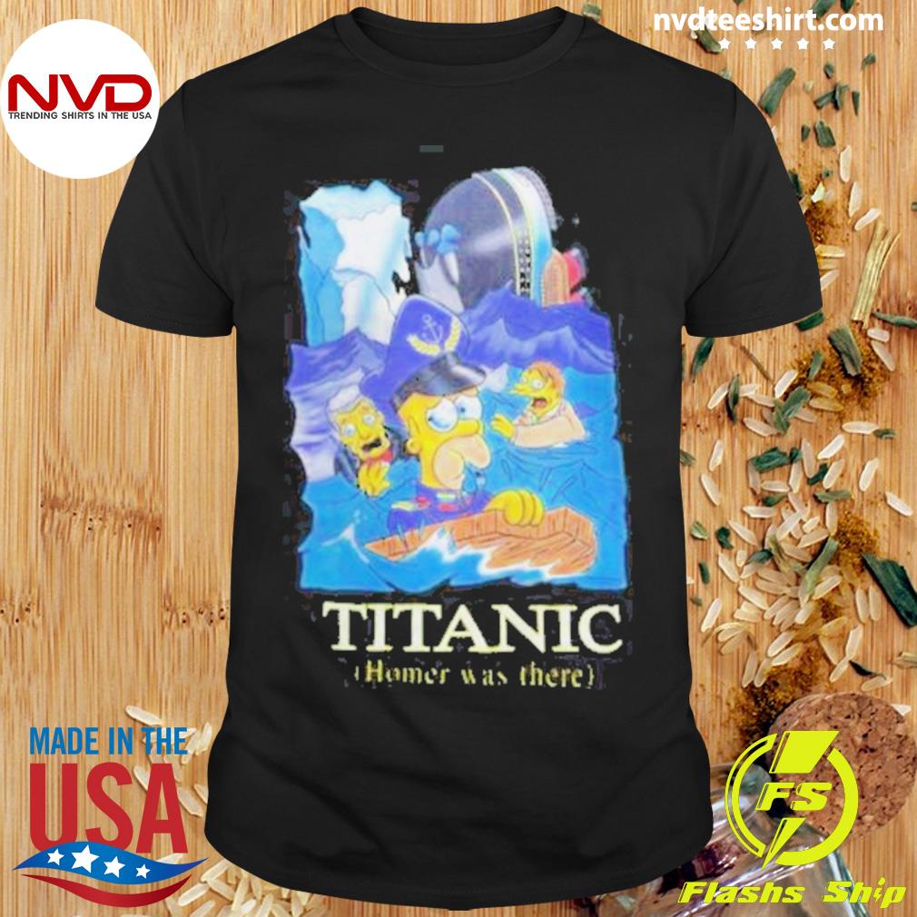 Vintage 1998 The Simpsons Titanic Oceangate Film Shirt - NVDTeeshirt