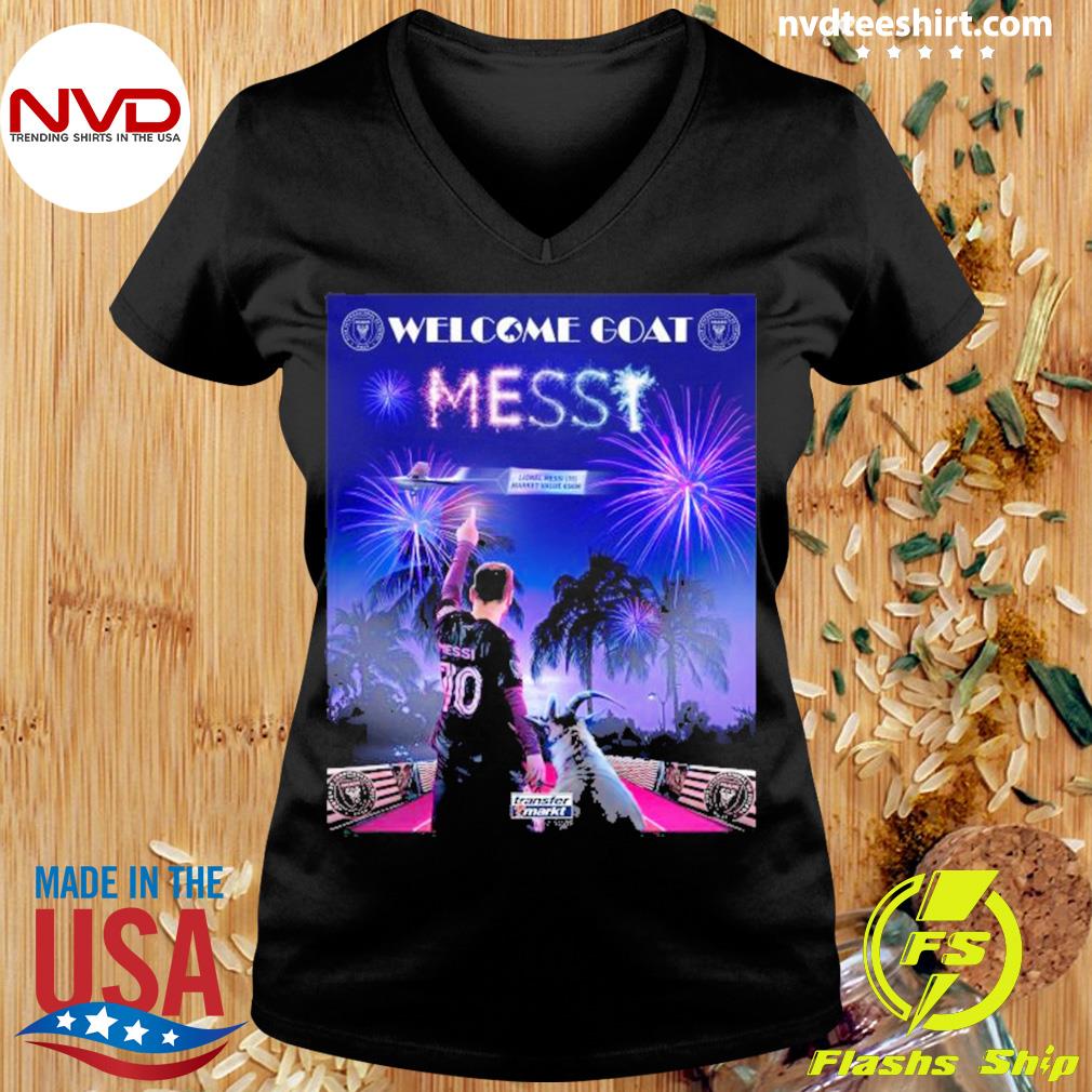 Welcome Goat Messi Inter Miami Poster Shirt - NVDTeeshirt