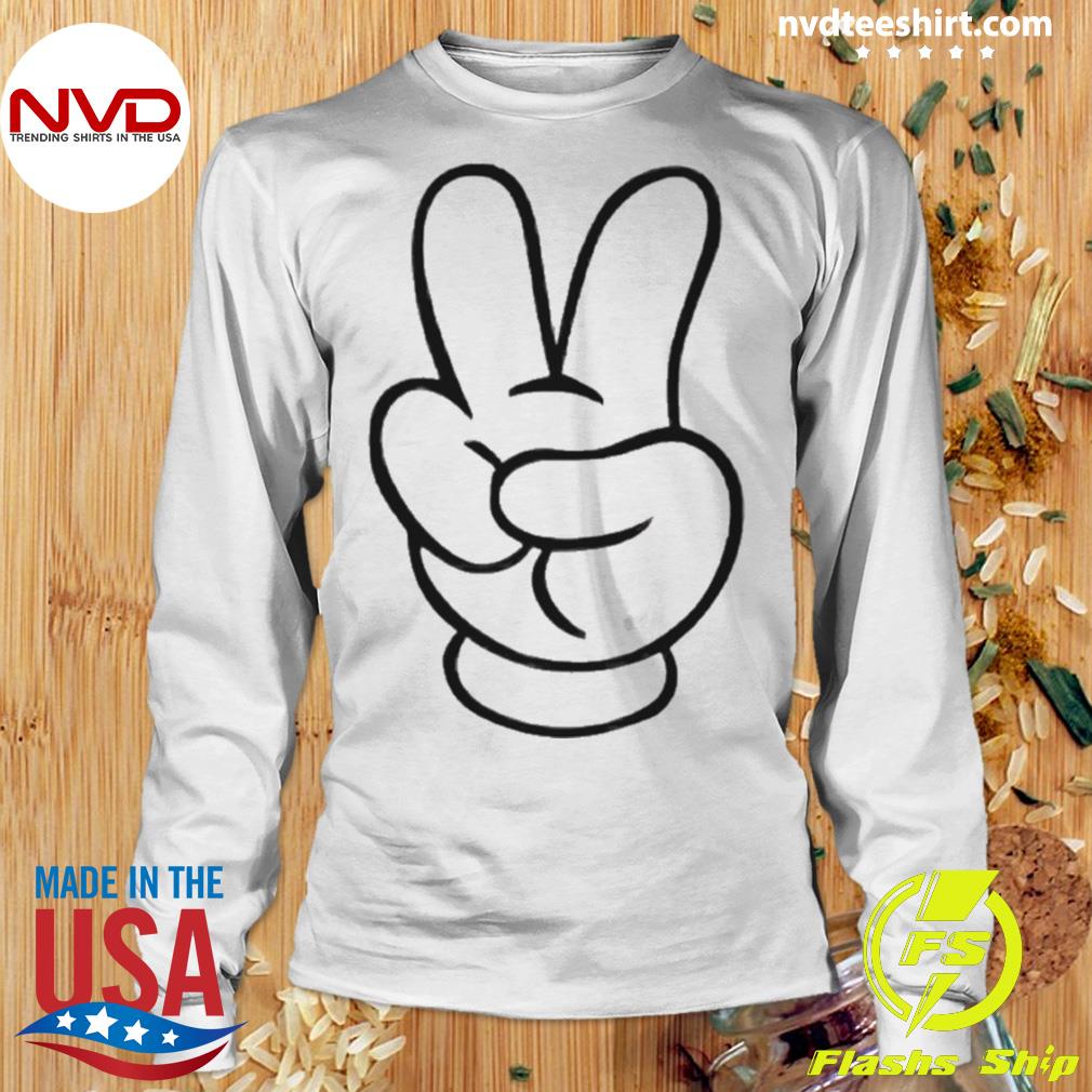 Mickey Peace Sign Shirt - NVDTeeshirt
