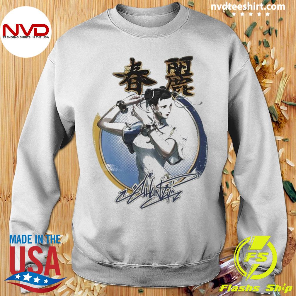 Street Fighter Chun Li Bow Chambray Shirt - NVDTeeshirt
