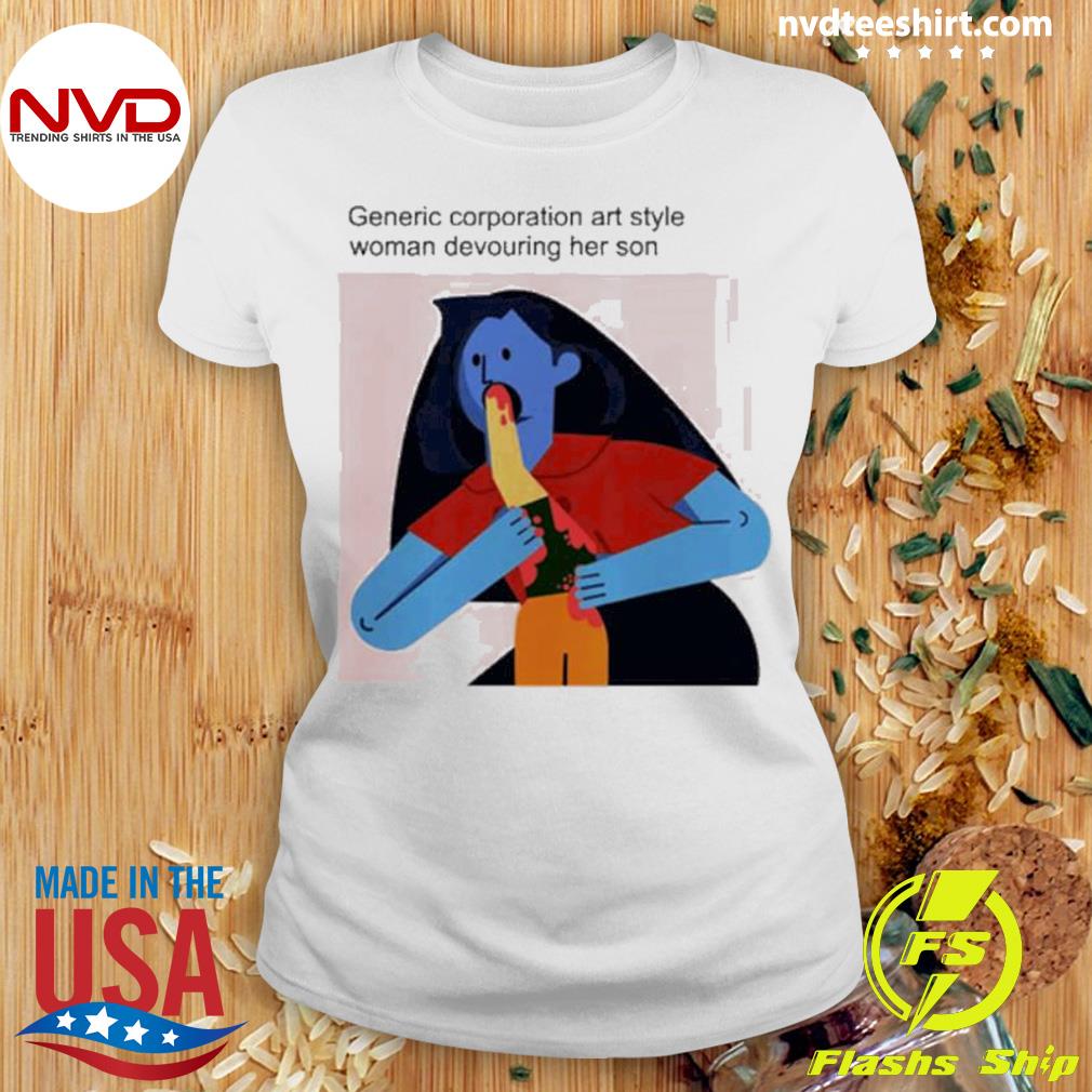 Generic Corporate Art Style Woman Devouring Her Son Shirt - NVDTeeshirt
