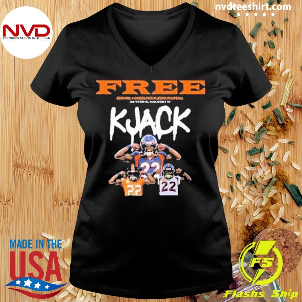 Free Kjack Serving 4 Games For Playing Football Shirt - NVDTeeshirt