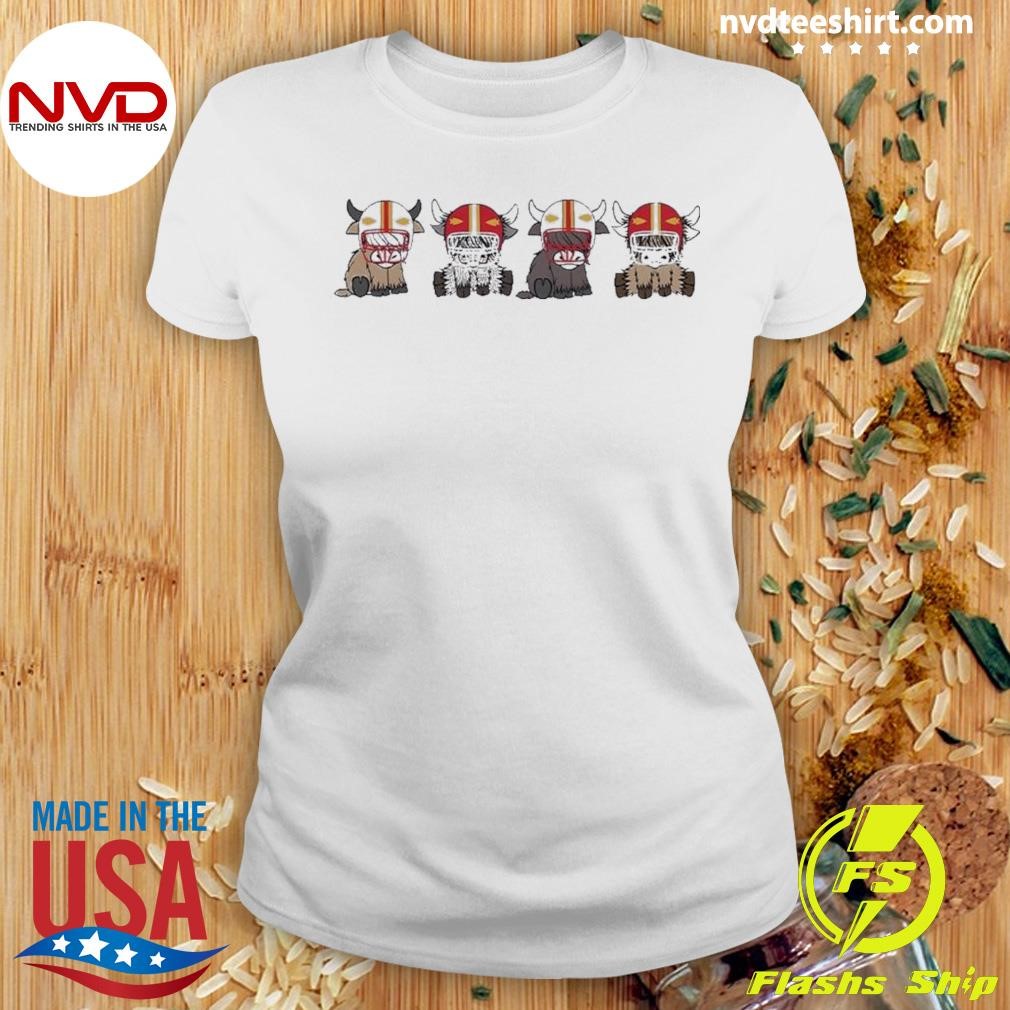Kansas City Chiefs Highland Cow Football Shirt - NVDTeeshirt
