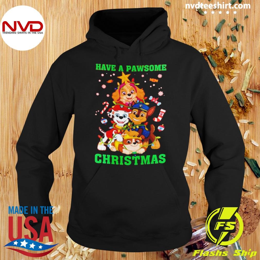 Paw Patrol Have A Pawsome Christmas Holiday Shirt - NVDTeeshirt