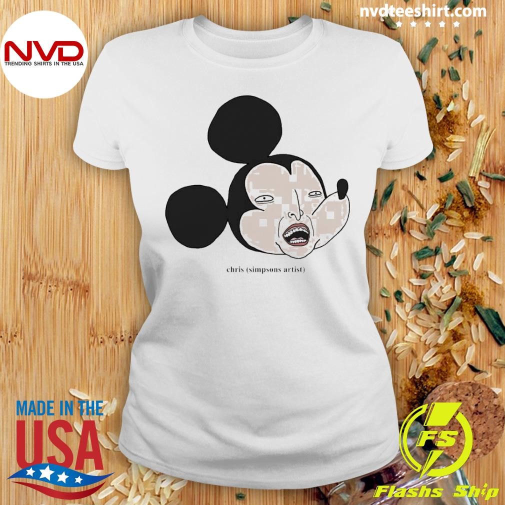 Mickey Mouse Chris Simpsons Artist Shirt - NVDTeeshirt