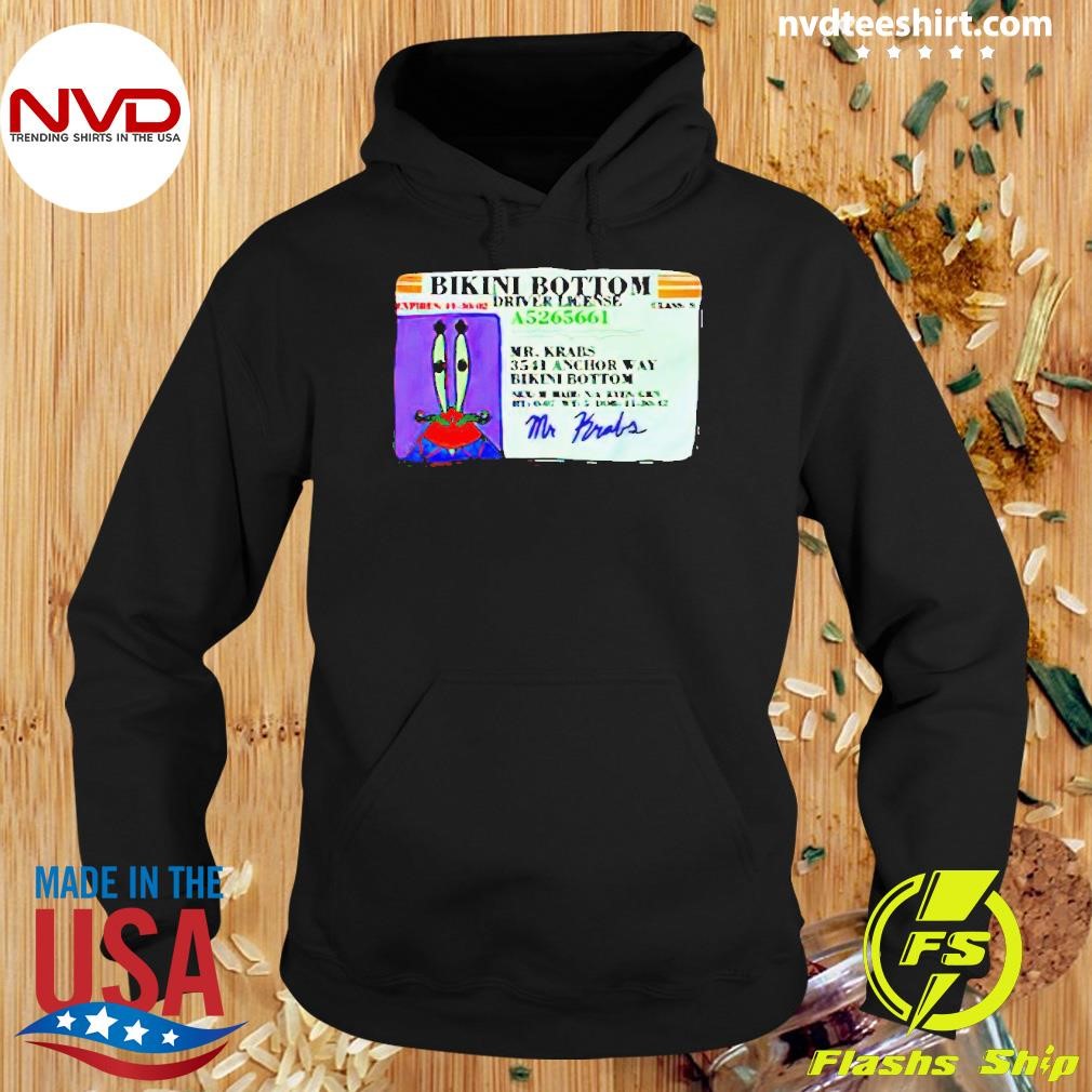 Mr Krabs Bikini Bottom Driver License Shirt - NVDTeeshirt