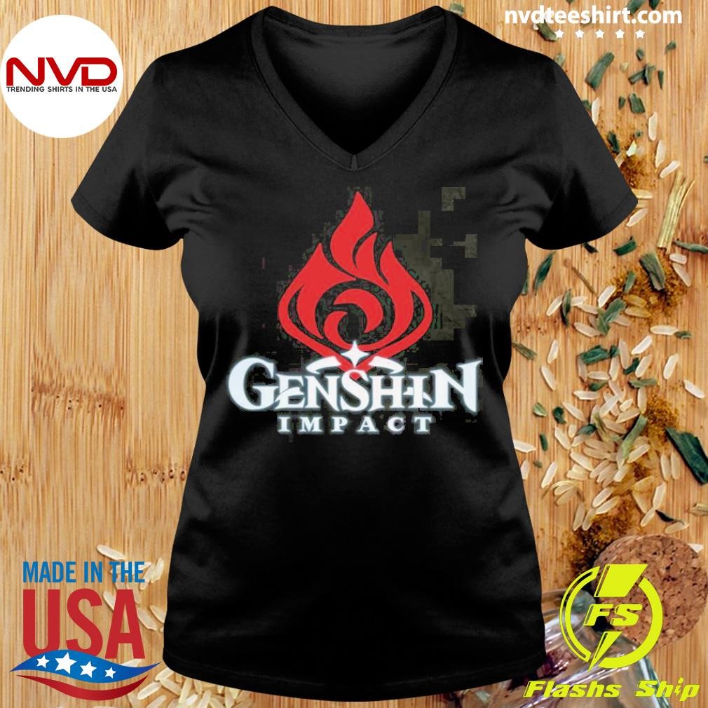 Pyro Emblem Genshin Impact Anime Manga Shirt - NVDTeeshirt