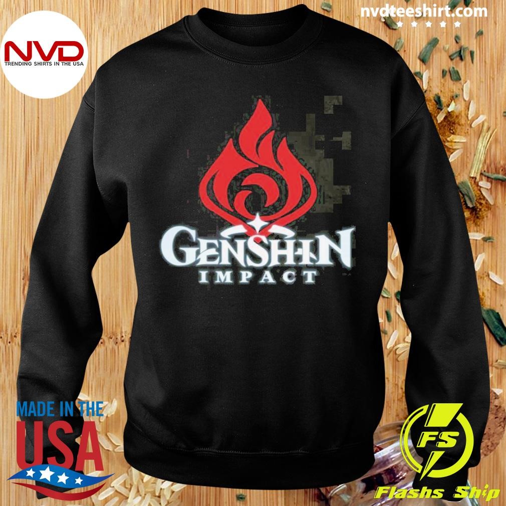 Pyro Emblem Genshin Impact Anime Manga Shirt - NVDTeeshirt