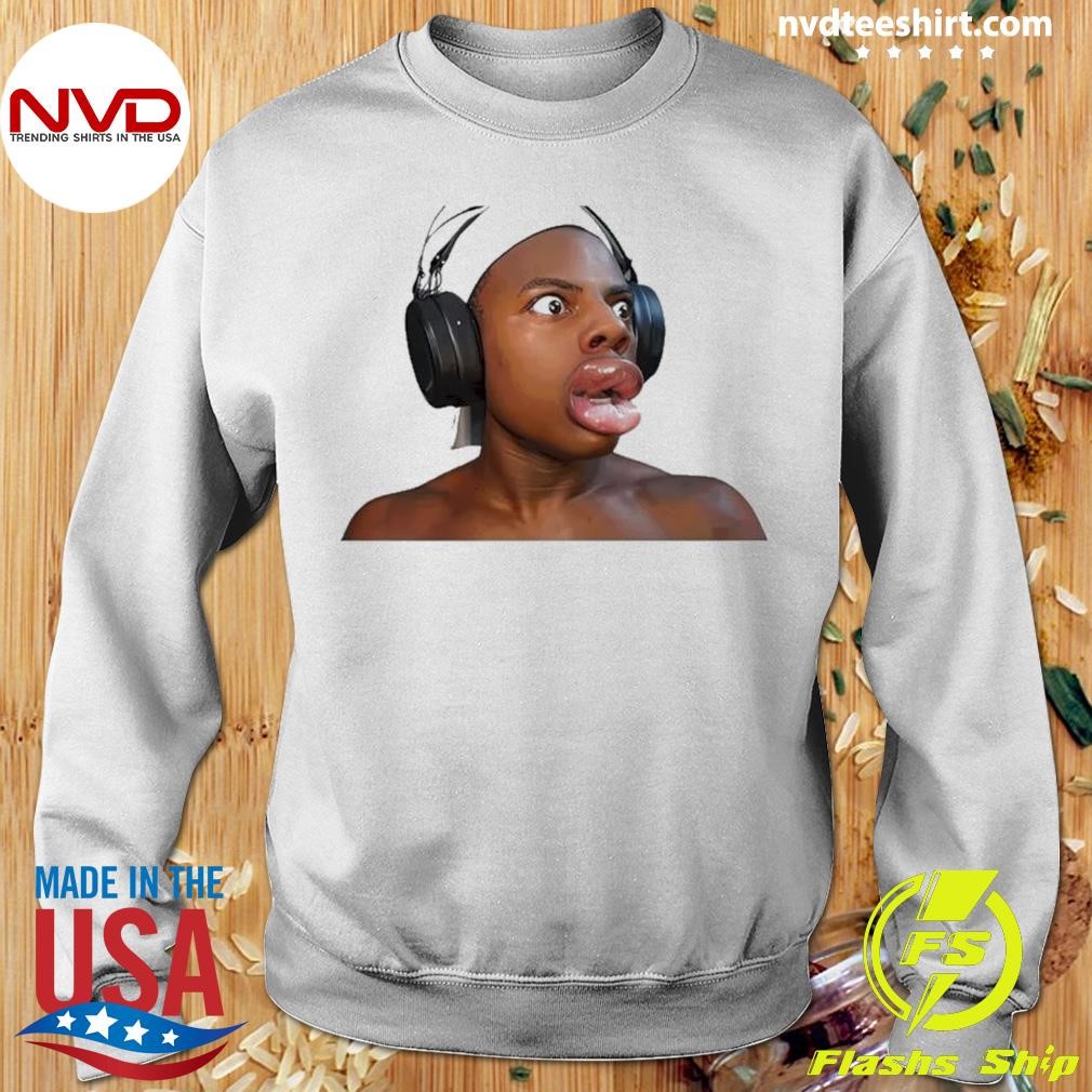 Ishowspeed Thicc Lip Meme Shirt - NVDTeeshirt