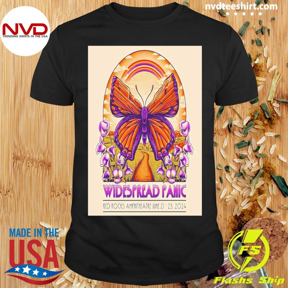 Red Rocks 2024 Widespread Panic Poster Shirt - NVDTeeshirt