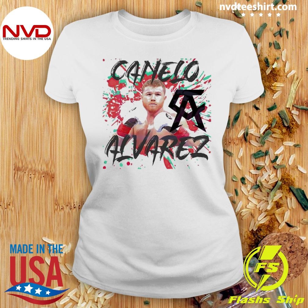 Canelo Alvarez Fanart Boxer Paint 2024 Shirt - NVDTeeshirt