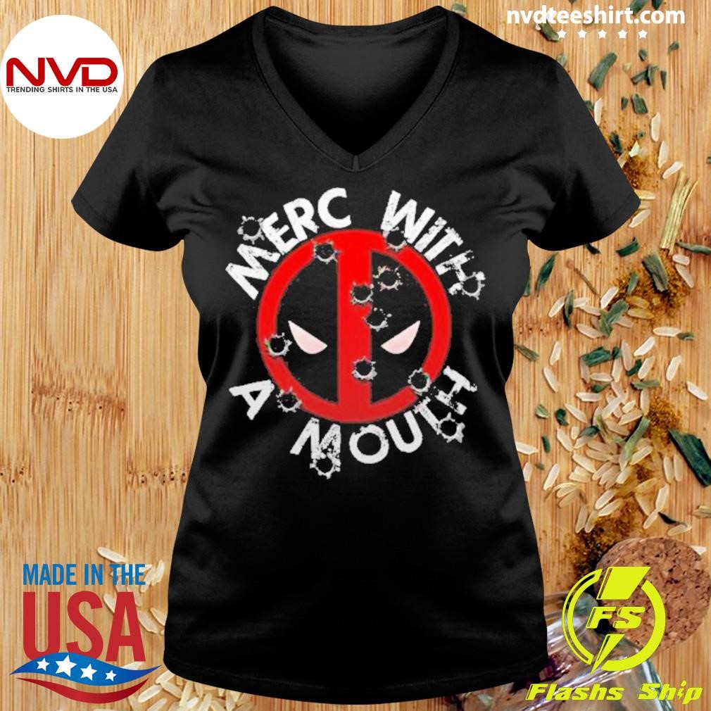 Deadpool Bullet Holes Marvel Comics Shirt - NVDTeeshirt
