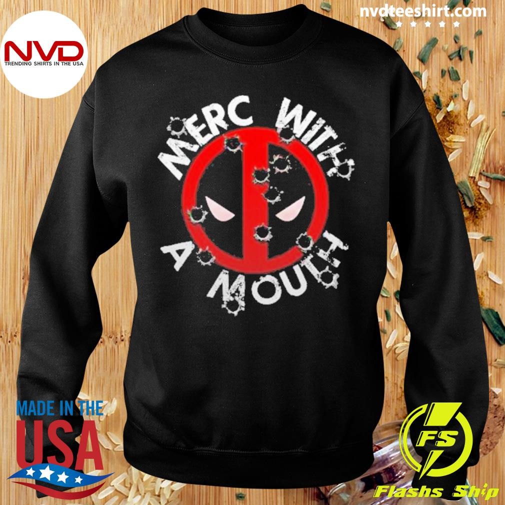 Deadpool Bullet Holes Marvel Comics Shirt - NVDTeeshirt