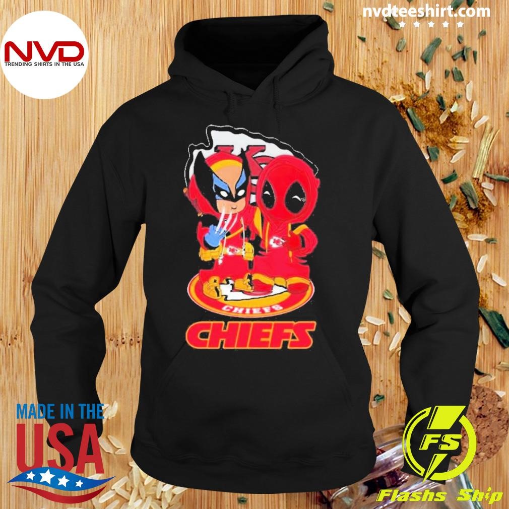 Friends Marvel Deadpool Wolverine Kansas City Chiefs Shirt - NVDTeeshirt