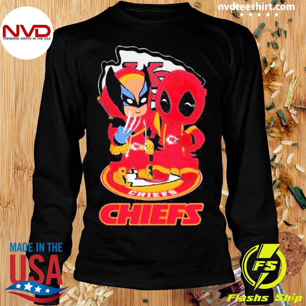 Friends Marvel Deadpool Wolverine Kansas City Chiefs Shirt - NVDTeeshirt