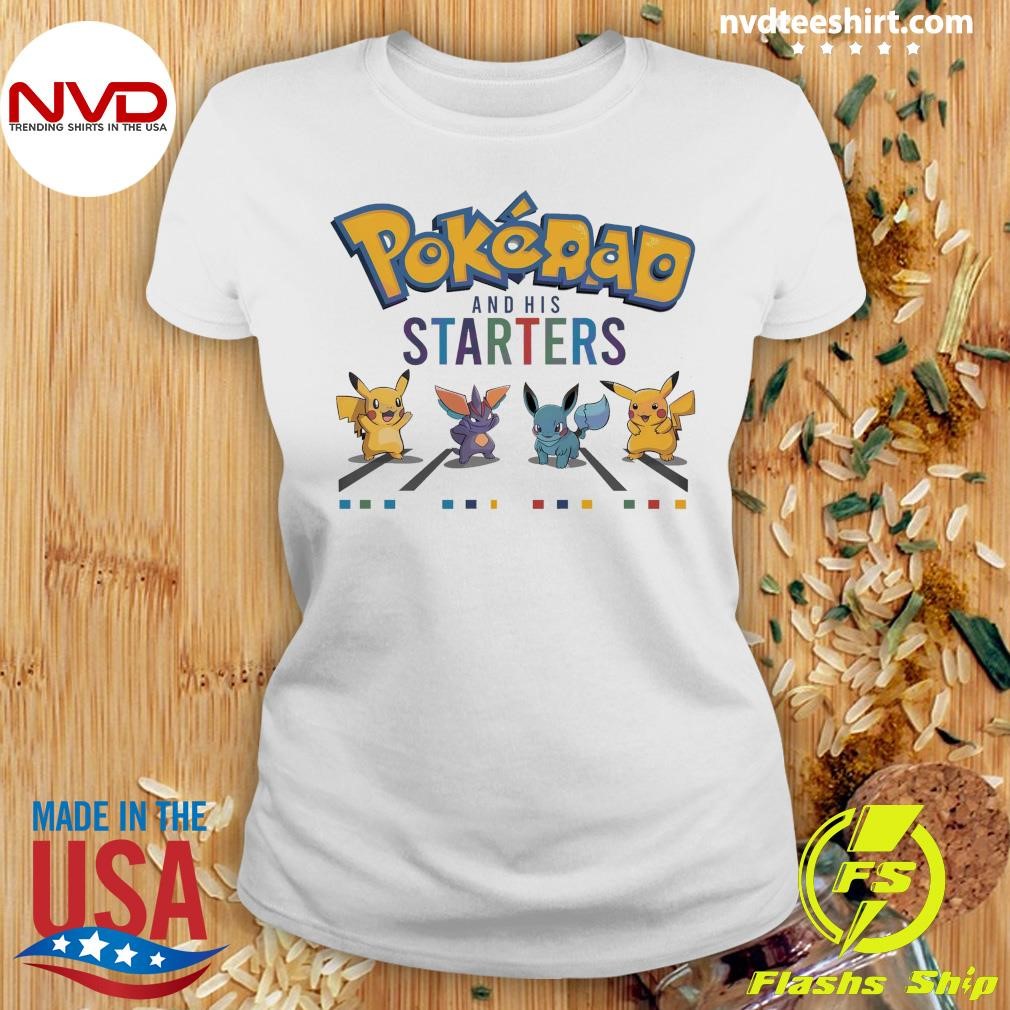 Pokedad And His Starters Fathers Day Shirt - NVDTeeshirt