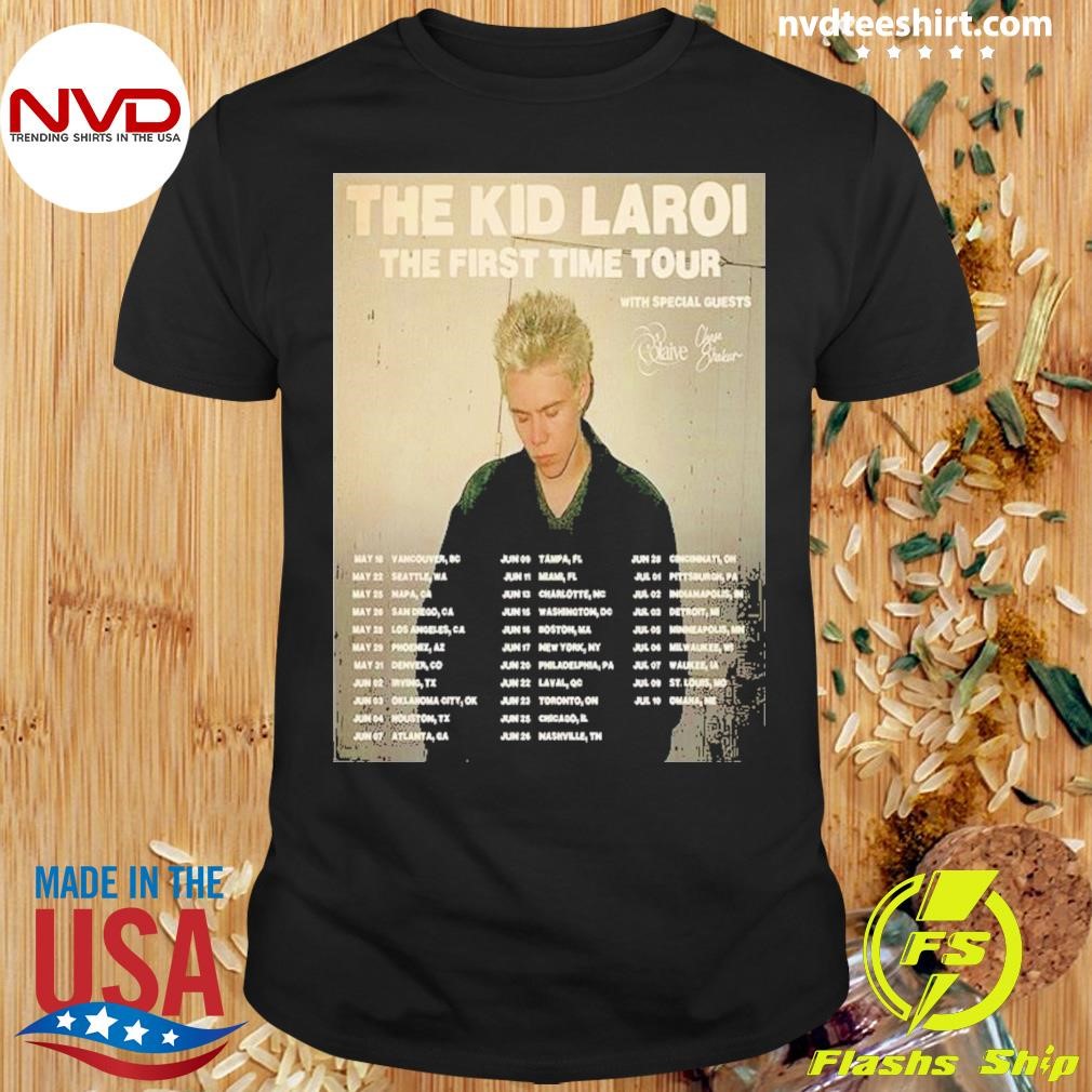 The Kid Laroi The First Time Tour 2024 North America Tour Poster Shirt ...
