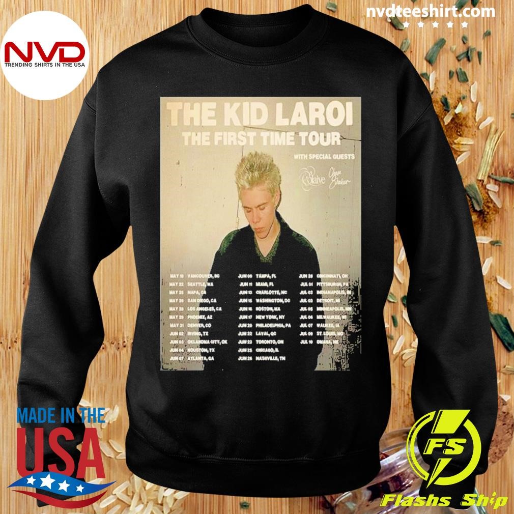 The Kid Laroi The First Time Tour 2024 North America Tour Poster Shirt ...
