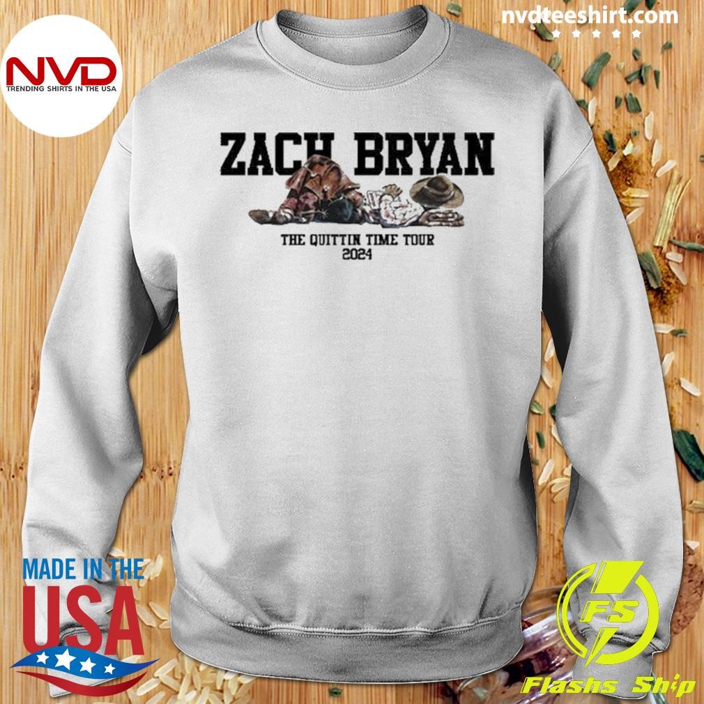 Zach Bryan 2024 Cowboy The Quittin’ Time Tour Shirt - NVDTeeshirt