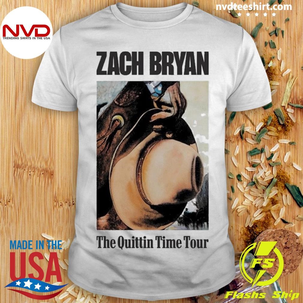 Zach Bryan Cowboy The Quittin Time Tour 2024 Shirt - NVDTeeshirt