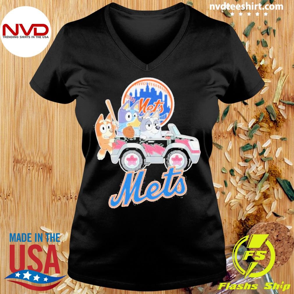 Bluey Characters New York Mets Shirt - NVDTeeshirt