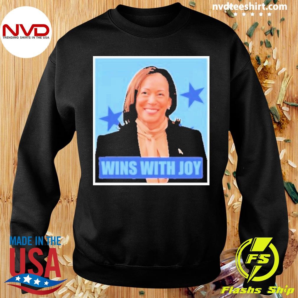 2024 Kamala Harris wins with Joy Shirt - NVDTeeshirt