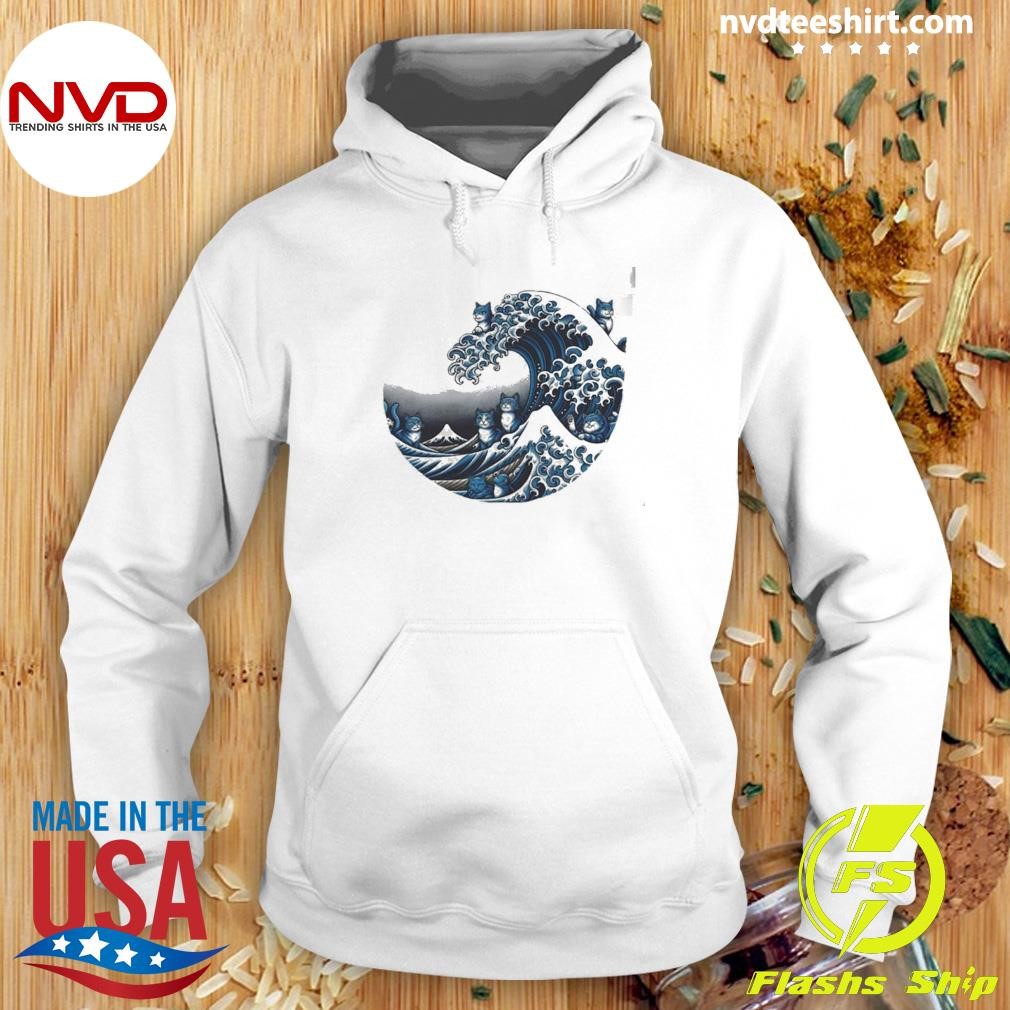 Blue Wave Cat For Kamala Shirt - NVDTeeshirt