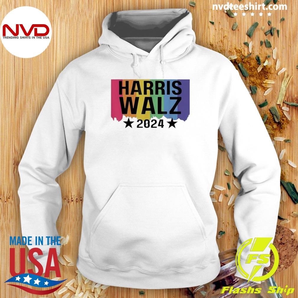Harris Walz 2024 Rainbow Kamala Harris Waltz Shirt - NVDTeeshirt