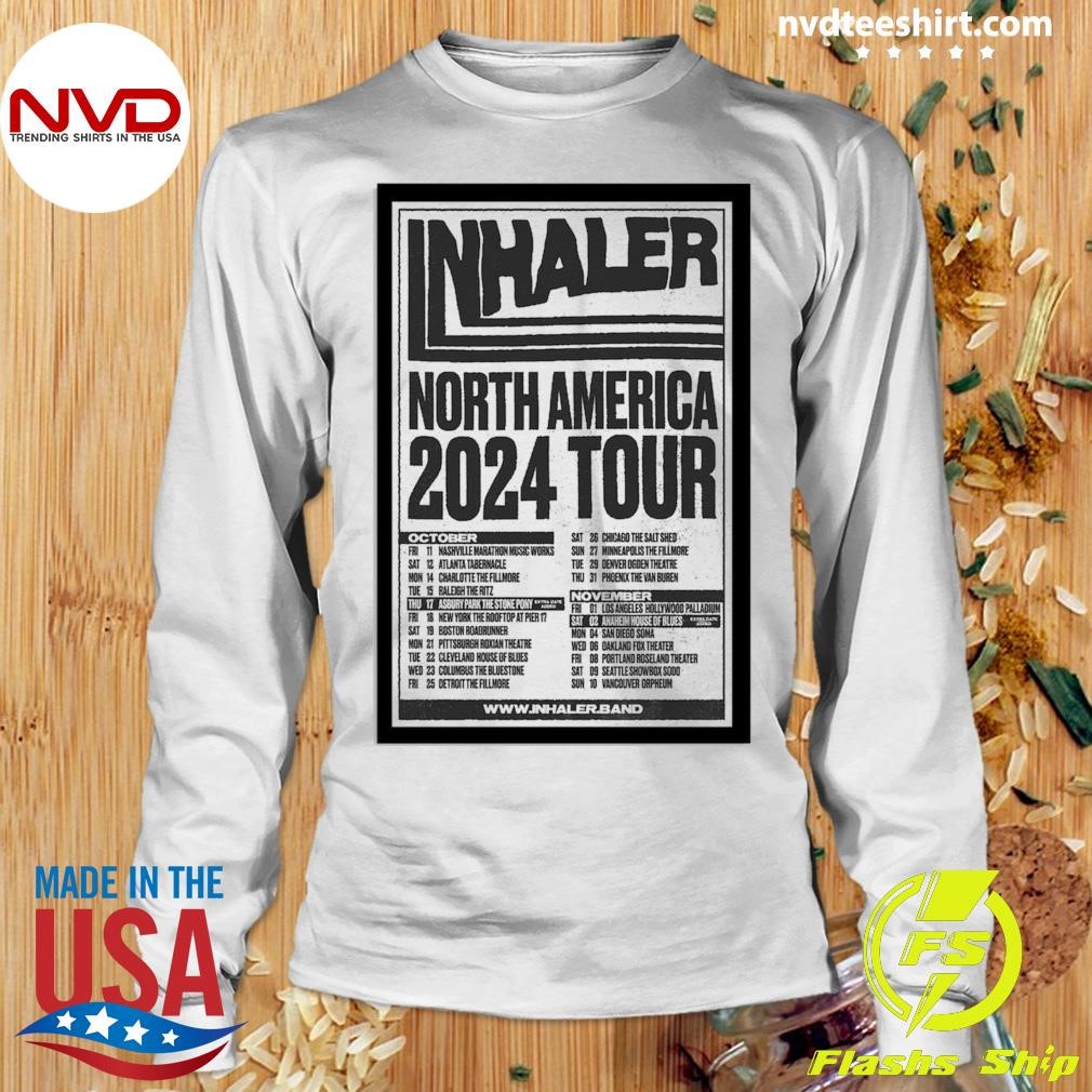 Inhaler North America 2024 Tour Poster Shirt - NVDTeeshirt