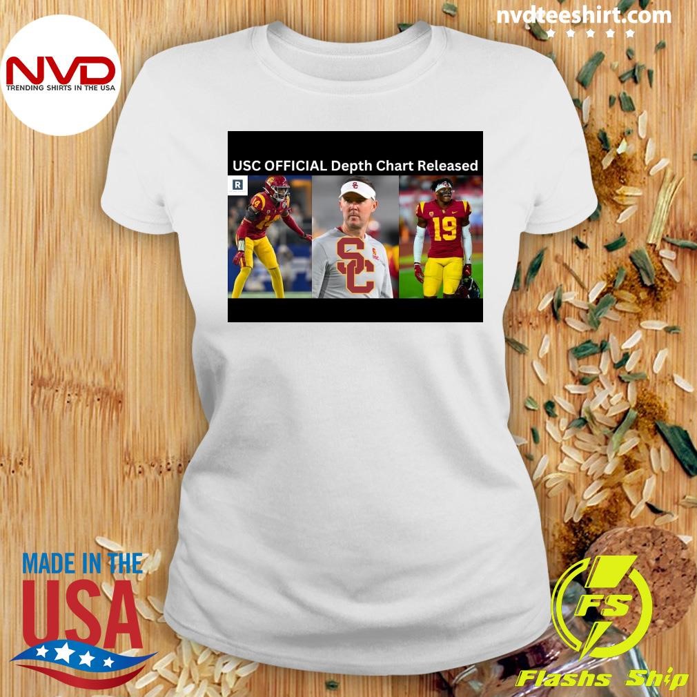 Usc Football Releases Official Depth Chart Vs Lsu Shirt - NVDTeeshirt