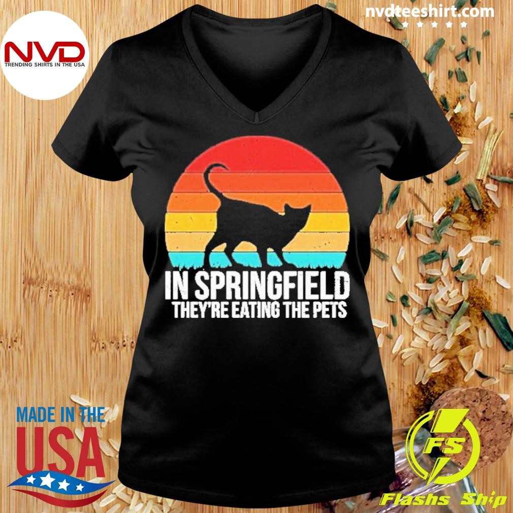 Retro In Springfield They’re Eating The Pets Shirt - NVDTeeshirt