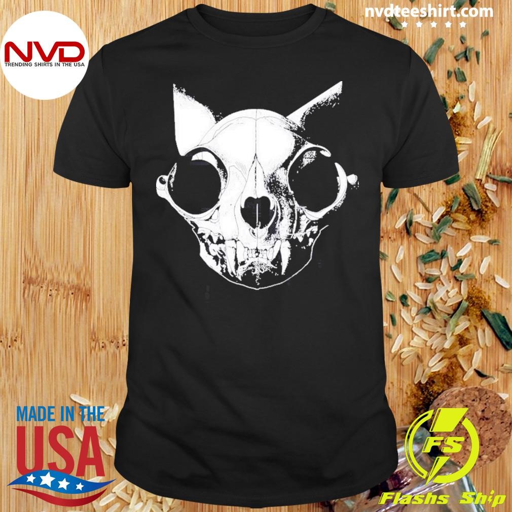 Cat Skull Logo Heavyweight 2024 Shirt - NVDTeeshirt