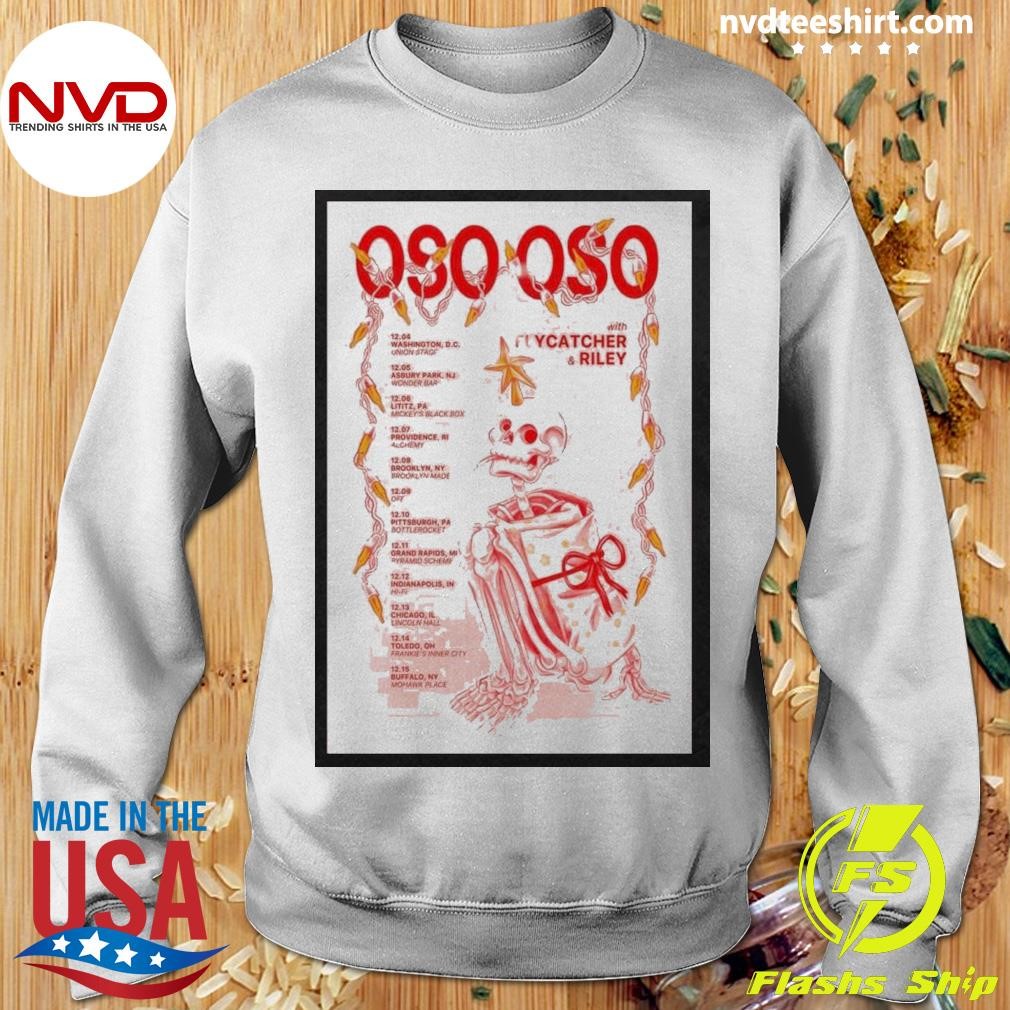 Oso Oso With Flycatcher & Riley Tour December 2024 Poster Shirt ...