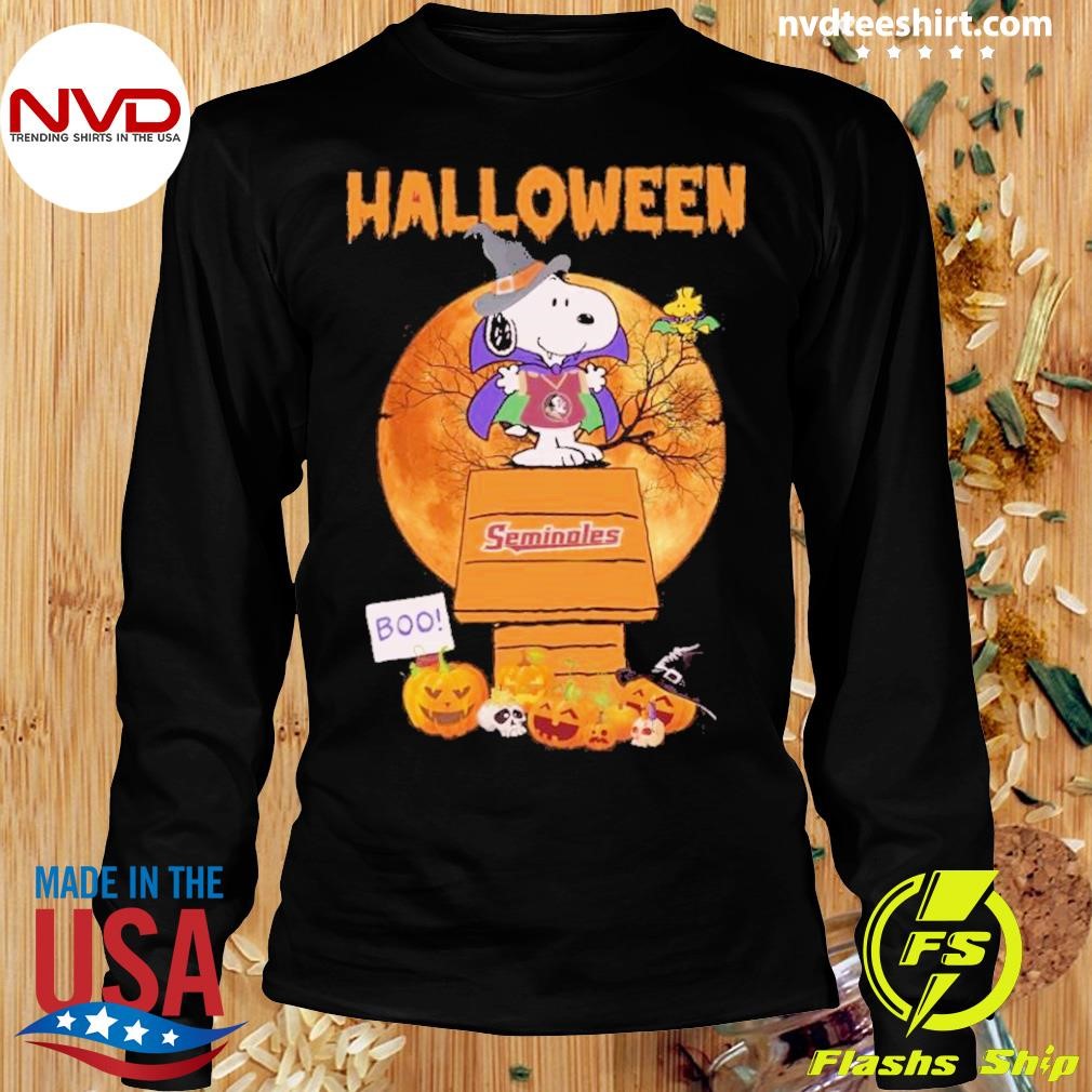 Peanuts Snoopy And Woodstock X Florida State Seminoles Boo Halloween ...