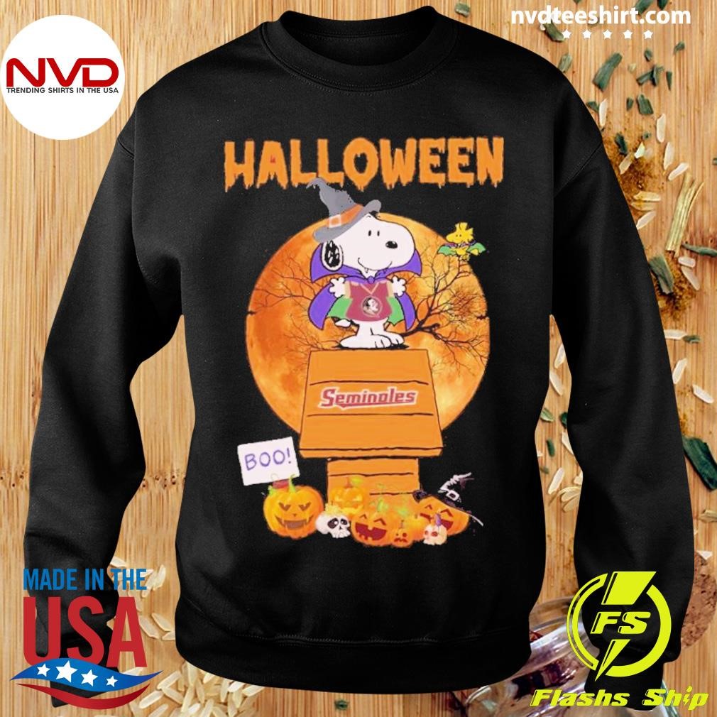 Peanuts Snoopy And Woodstock X Florida State Seminoles Boo Halloween ...