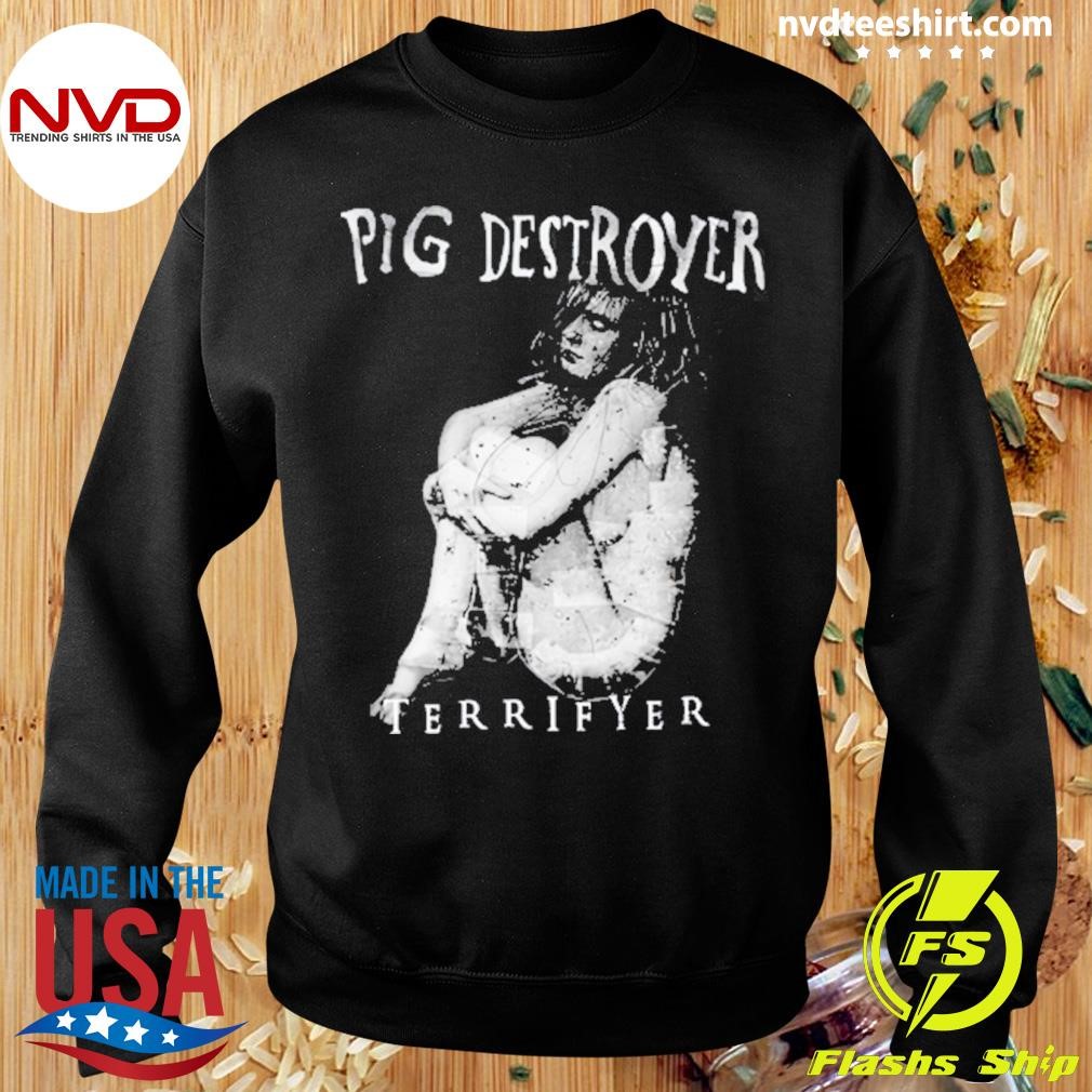 Pig Destroyer Terrifyer ladies Cropped 2024 Shirt - NVDTeeshirt