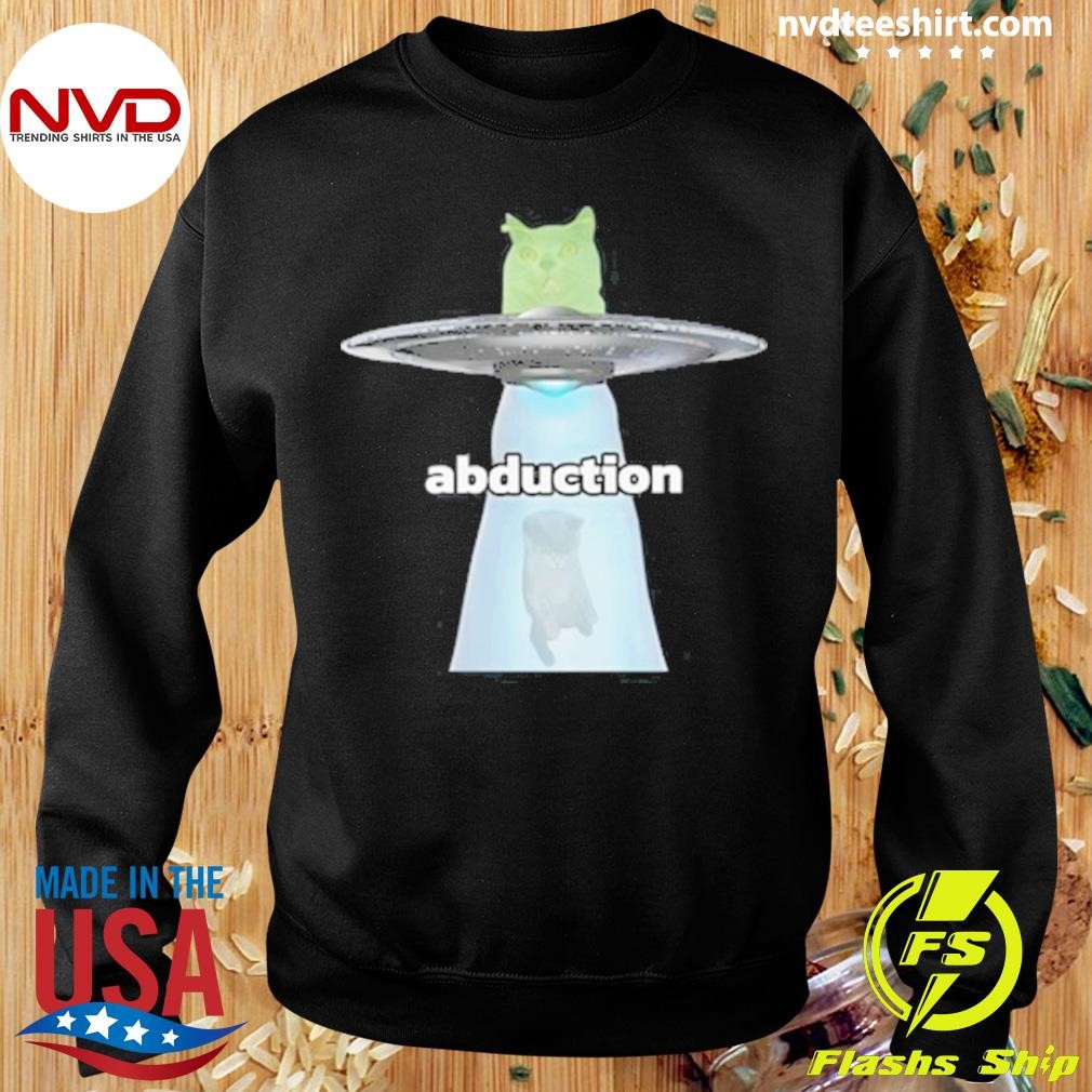 Cat Alien Abduction Cringey Shirt - NVDTeeshirt