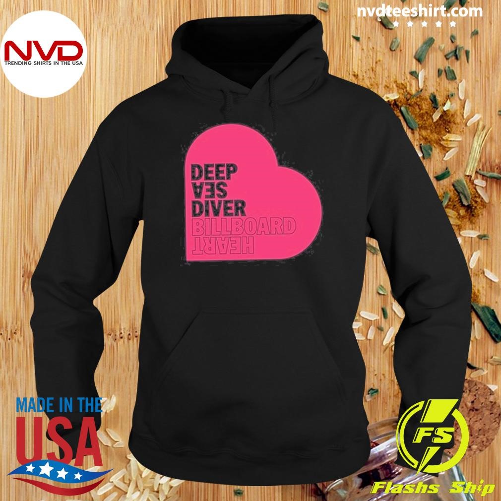 Deep Sea Diver Pink Billboard Heart Pink Shirt - NVDTeeshirt