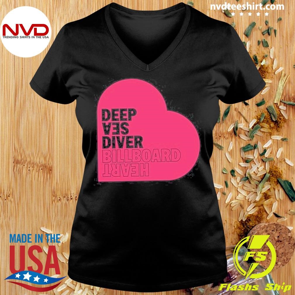 Deep Sea Diver Pink Billboard Heart Pink Shirt - NVDTeeshirt
