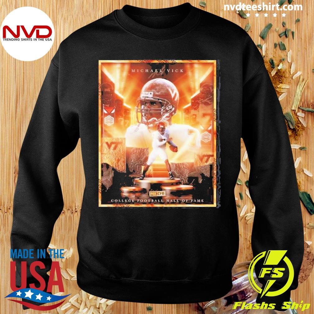 Michael Vick has been inducted into the 2025 College Football Hall of Fame T-Shirt - NVDTeeshirt