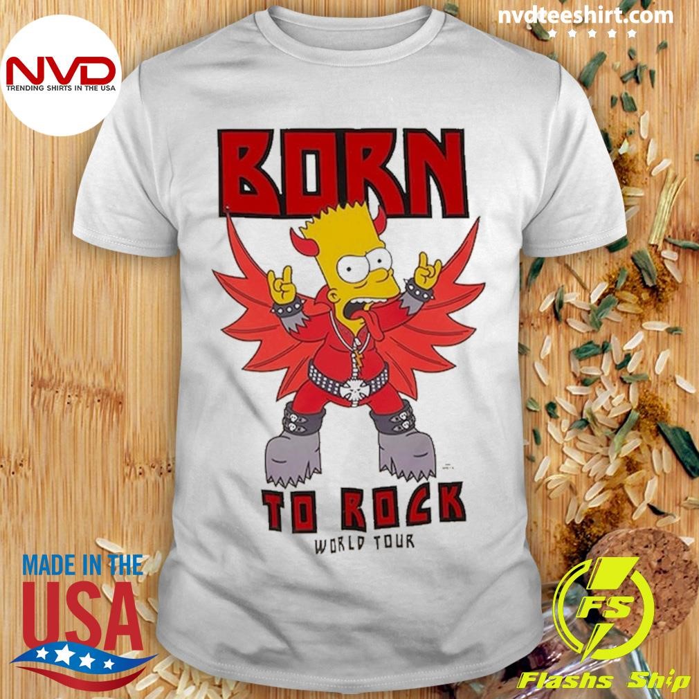 The Simpsons Freeze Max Born To Rock World Tour Shirt - NVDTeeshirt